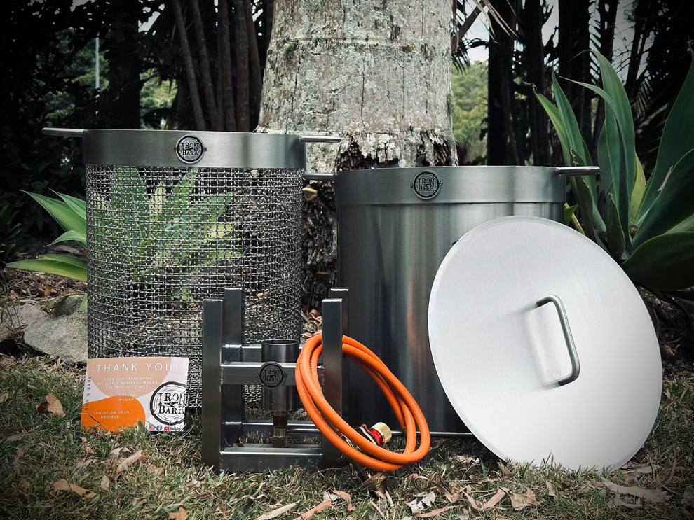 38L marine grade stainless steel seafood Cooker Set - 'The Holy Buck ...